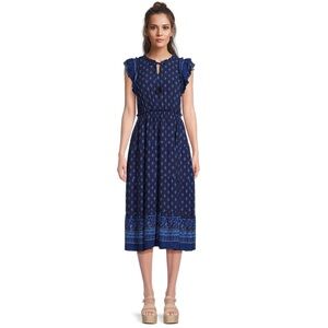 beachlunchlounge | Dresses | Beachlunchlounge Blue Multi Boho Kalia ...